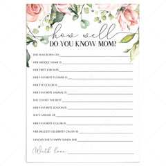 (Virtual) Mother's Day Activity How Well Do You Know Your Mom ...