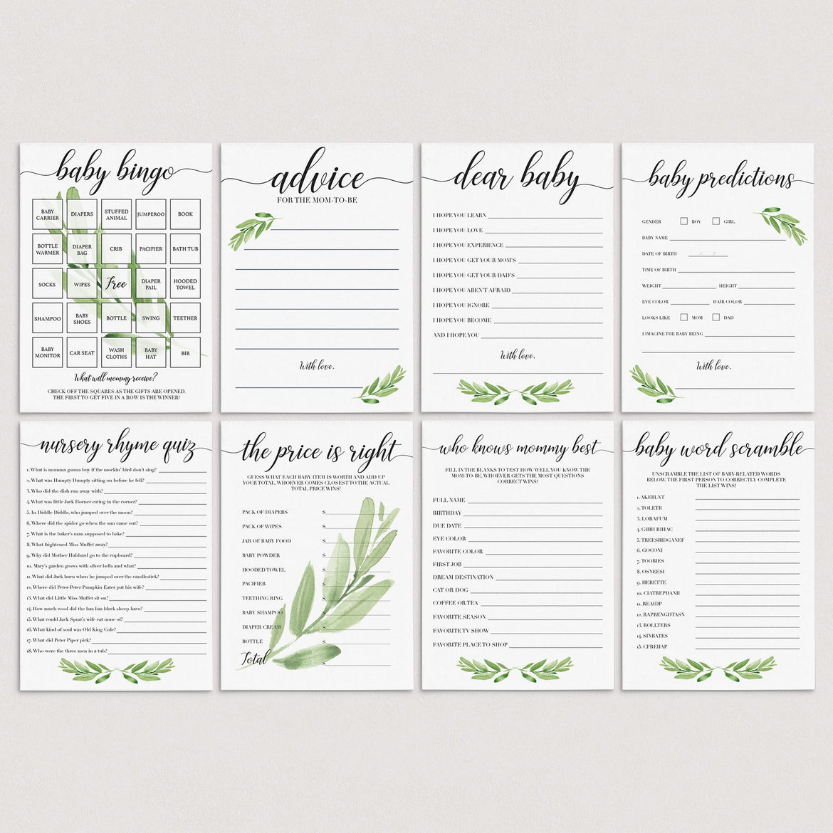 Printable invitations, games and party decorations – LittleSizzle