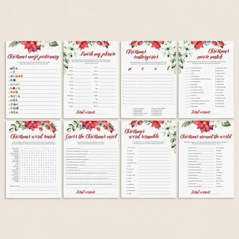 Huge Holiday Party Games Bundle Red And Green | For Family – LittleSizzle