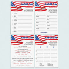 Labor Day Games and Activities for Family Printable | Instant Download ...