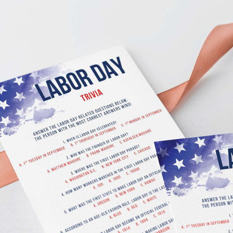 America Labor Day Games Bundle Printable | Instant Download – LittleSizzle