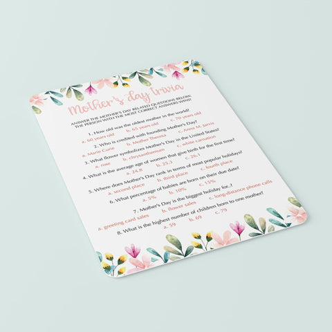 Mother's Day Party Games Virtual & Printable | Instant Download ...