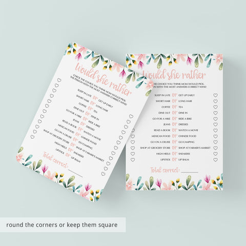 Fun Mother's Day Activity (for Zoom) | Would She Rather | Download ...