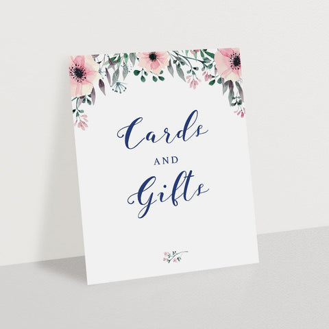 Floral Cards and Gifts sign printable | Instant download – LittleSizzle