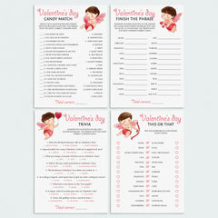 Social Distancing Valentine Day Party Games | Instant Download ...