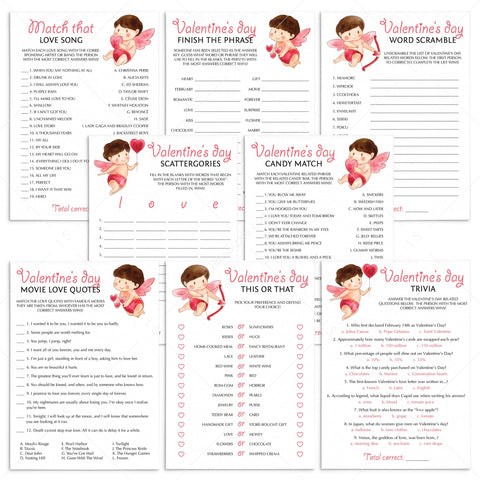 8 Valentine's Day Games to Print or Play Online | Instant Download ...
