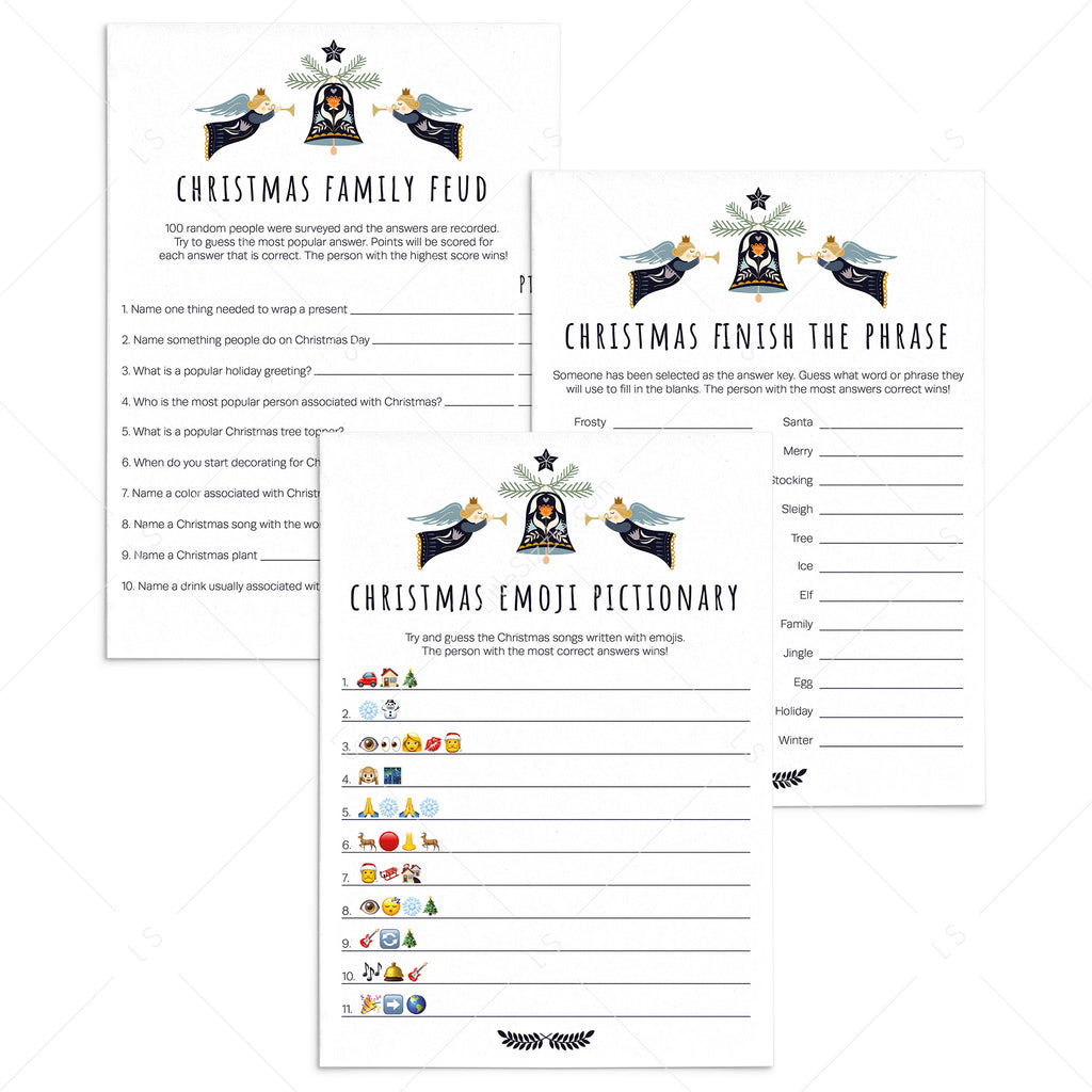 Family Christmas Games Bundle Digital Download | Printables – LittleSizzle