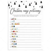 Christmas Emoji Pictionary Printables | DIY Christmas Games – LittleSizzle
