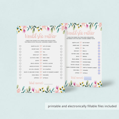 Fun Mother's Day Activity (for Zoom) | Would She Rather | Download ...