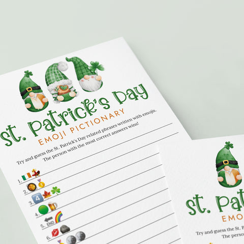 St Patrick's Emoji Game with Answer Key Printable | Instant Download ...