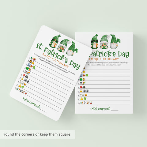 St Patrick's Emoji Game with Answer Key Printable | Instant Download ...