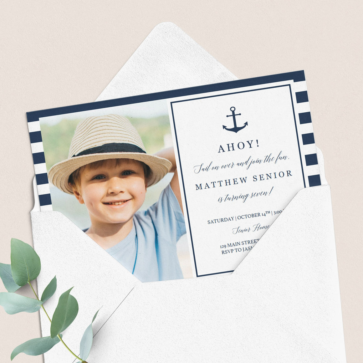 Boy Birthday Invitation Templates by LittleSizzle | Instant download