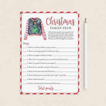 Ugly Sweater Party Games Printable | Ugly Christmas Sweater Party Ideas ...