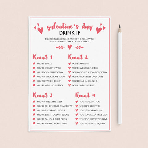 Galantine's Day Party Games Bundle | Printable & Virtual Files ...