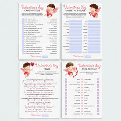 Social Distancing Valentine Day Party Games | Instant Download ...