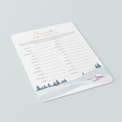 Winter Wonderland Party Game Finish The Phrase | Instant Download ...