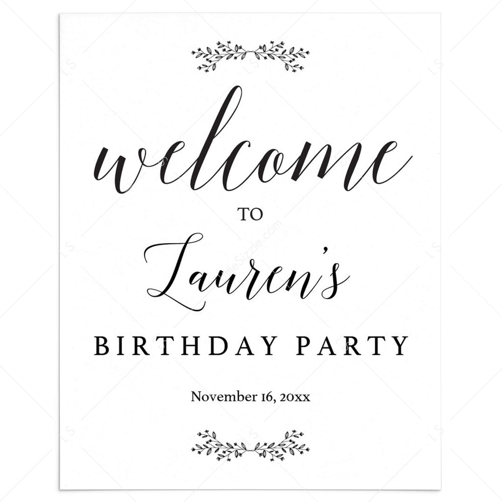 DIY Welcome Sign Template Instant Download | Editable PDF – LittleSizzle