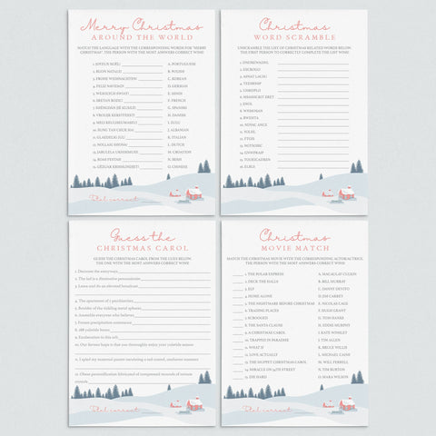 Winter Christmas Game Bundle Printable | Instant Download – LittleSizzle