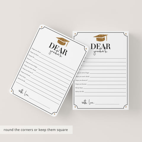 Advice and Well Wishes for the Graduate Cards Printable – LittleSizzle