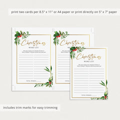 Easy Christmas Word Game for All Ages Printable | Instant Download ...
