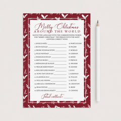 Fun Christmas Language Game Instant Download | Virtual Holiday Party ...