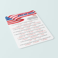4th of July Trivia | Printable & Virtual | Independence Day Quiz ...