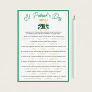 St Patrick's Day Trivia Quiz Questions and Answers Printable Games ...