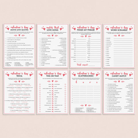 The Ultimate Valentine's Day Party Games Bundle for Adults | Virtual ...